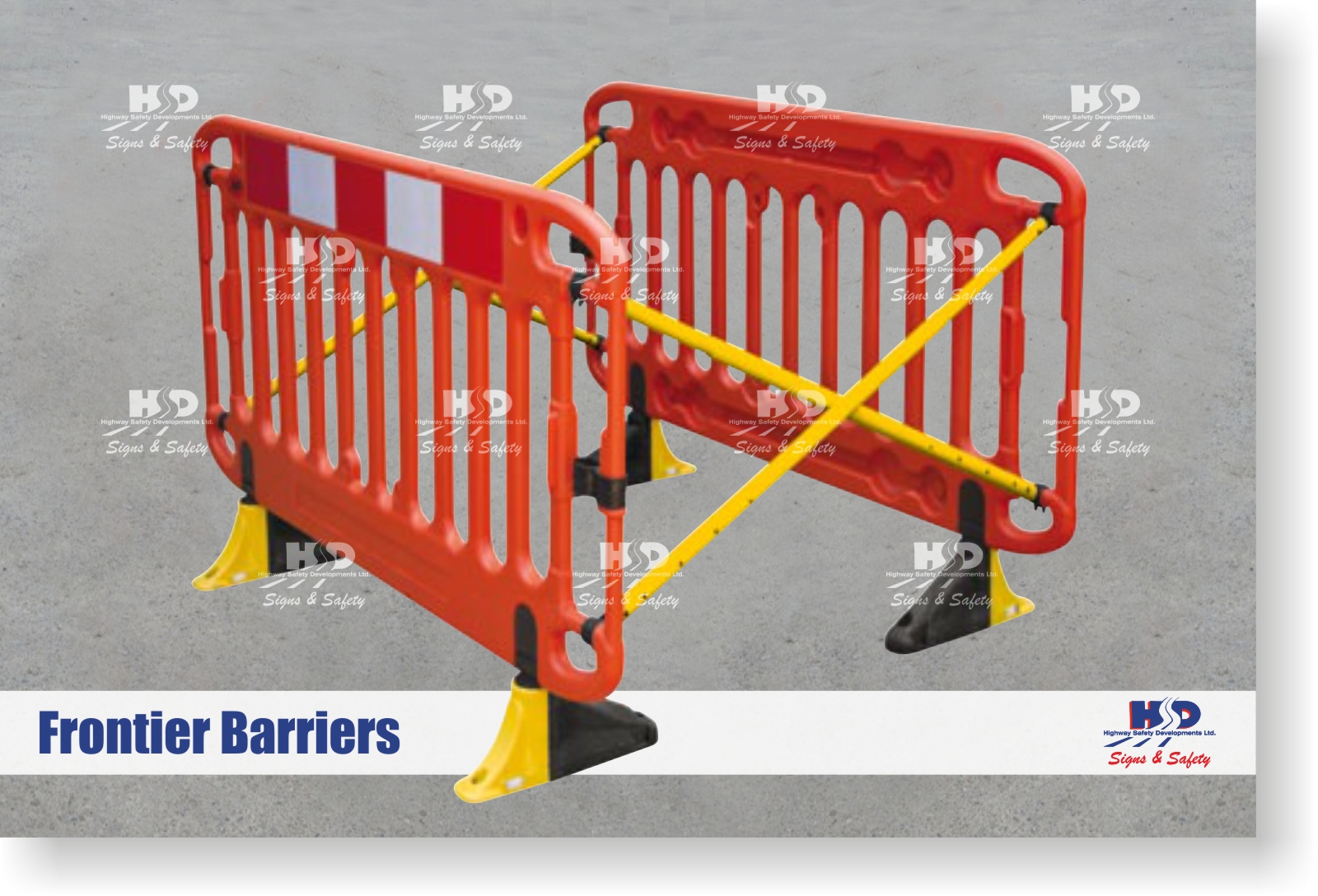 JSP Frontier Barrier HSD: Signs and Safety
