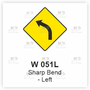 W 051L Sharp Bend Left - HSD: Signs and Safety HSD: Signs and Safety